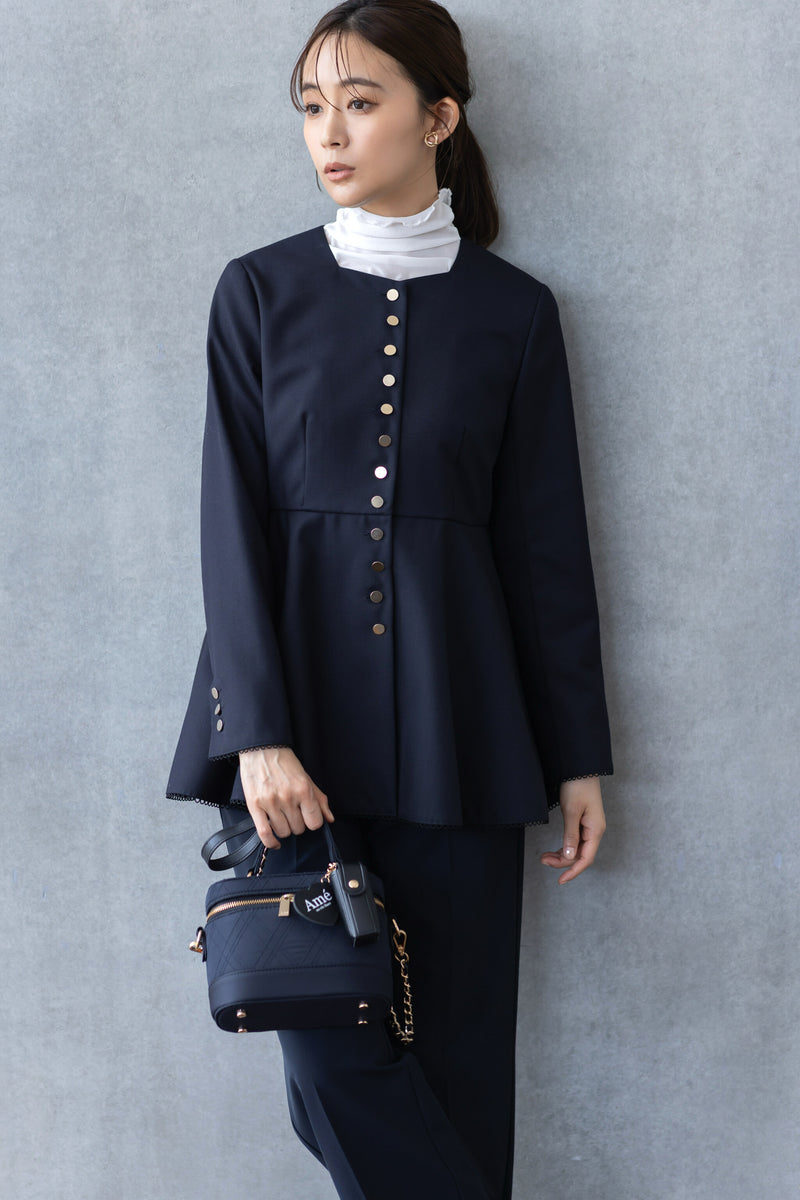 雨でもハレの日ペプラムブラウスジャケット – Ame no chi Hare