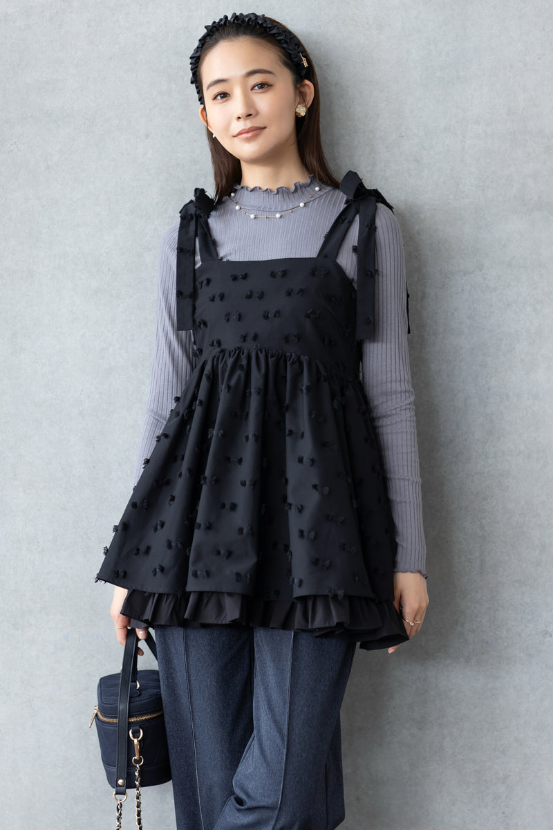 リボンジャカードキャミチュニック – Ame no chi Hare