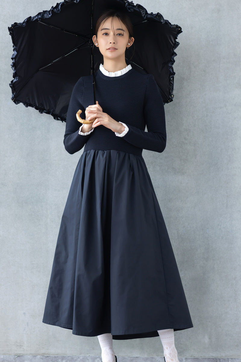 【Coming soon】雨でもハレの日フリルニットドッキングワンピース（Nadia） – Ame no chi Hare